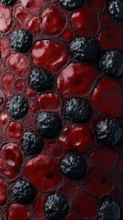 Hyperrealistic Rendering of Ripening Blackberry Surface with Color ...