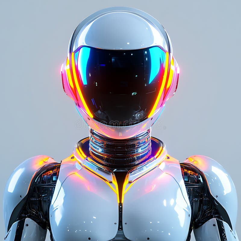 Hyperrealistic Robot with Friendly Face, Featuring Sleek Design and ...