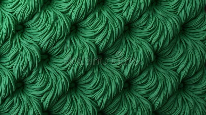 Hyperrealistic Seamless Pattern, Green Furry Texture, Symmetrical ...