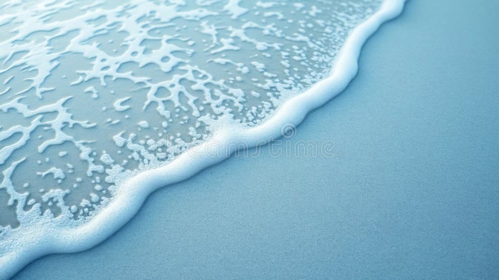 Hyperrealistic Seamless Texture, Light Blue Sea Foam on Sand - High ...