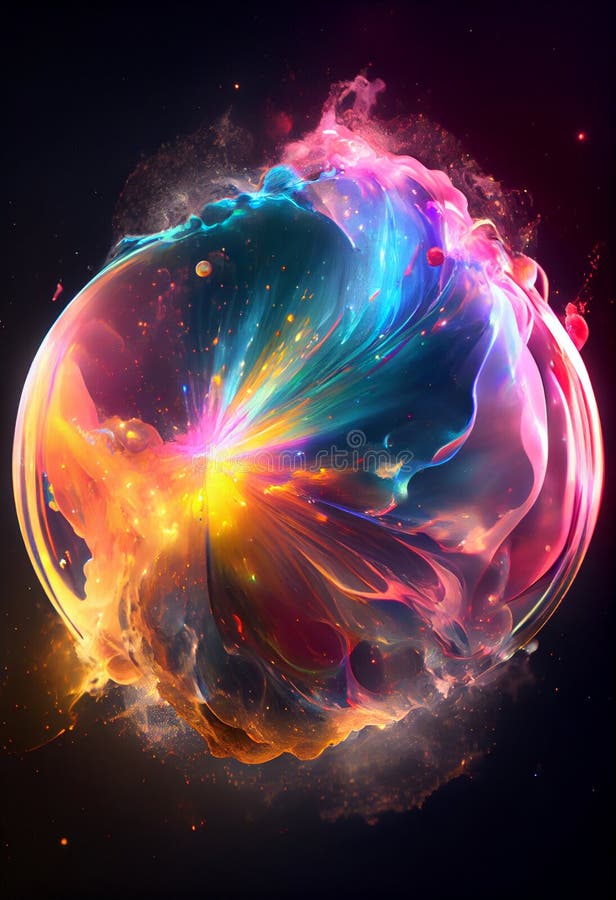 Hyperrealistic Supernova Explosion. AI Generated Stock Illustration ...