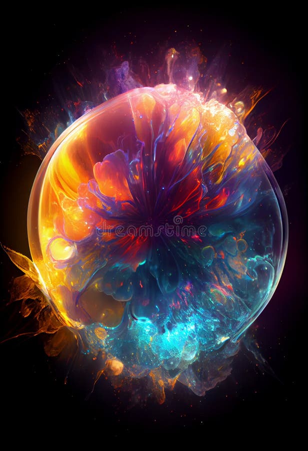 Hyperrealistic Supernova Explosion. AI Generated Stock Illustration ...