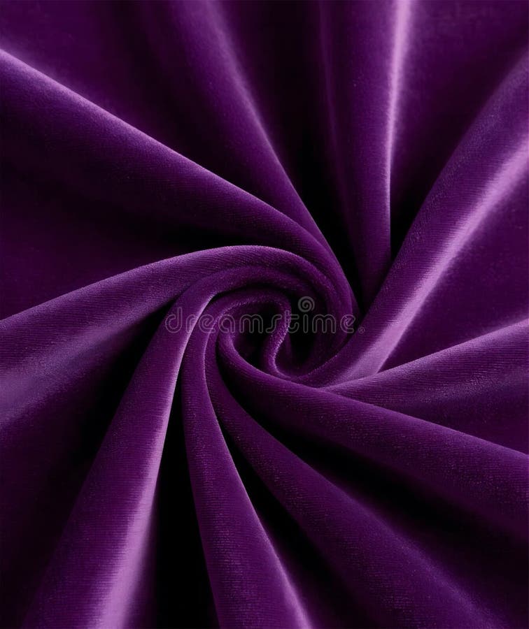 Hyperrealistic Velvet Fabric in Deep Royal Purple Stock Illustration ...