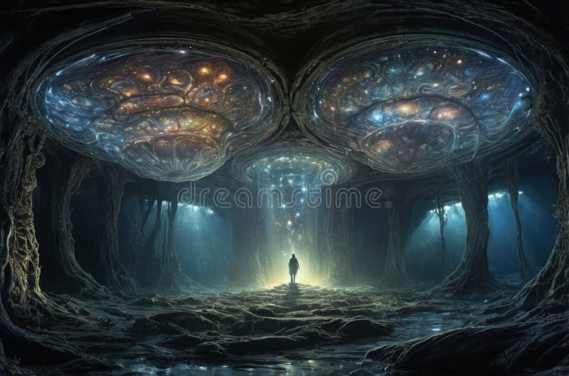 Inside Ancient Bioluminescent Space Leviathan with Alien Market and ...