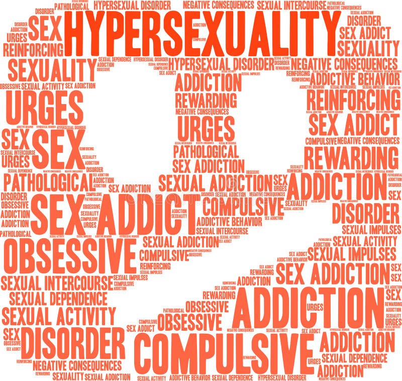 Hypersexuality Word Cloud stock illustration. Illustration of activity ...