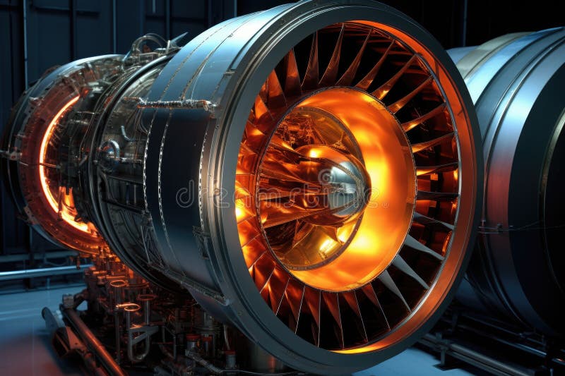 Hypersonic Jet Engine Close-up Stock Illustration - Illustration of ...