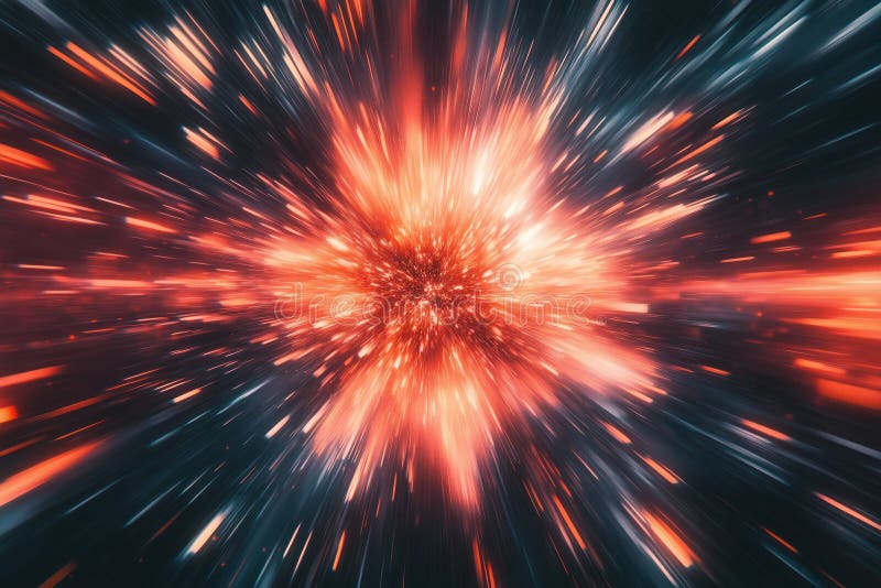 Hyperspace Jump Effect Creating Motion Blur and Speed Lines Stock Image ...