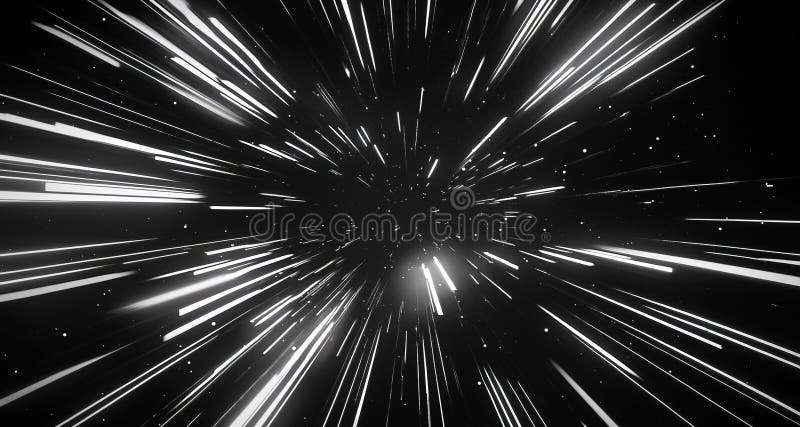 Hyperspace Jump through Stars, Streaks of Light, Warp Speed, Sci-fi ...