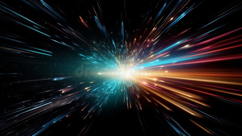 Hyperspace Jump through the Stars To a Distant Space Speed of Light ...