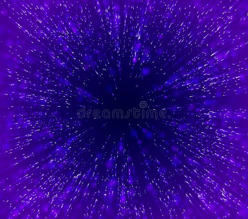 Hyperspace Warp Hyper Speed. Warp Jump Portal Effect Stock Vector ...