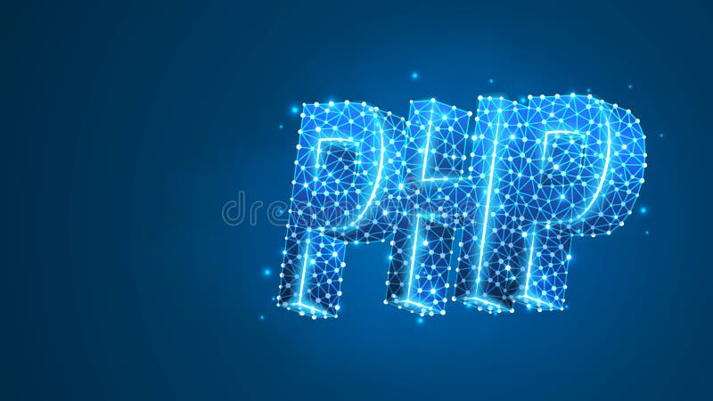 Hypertext Preprocessor Coderingstaal Tekstsilhouet Apparaat Programmering Ontwikkelend 7392