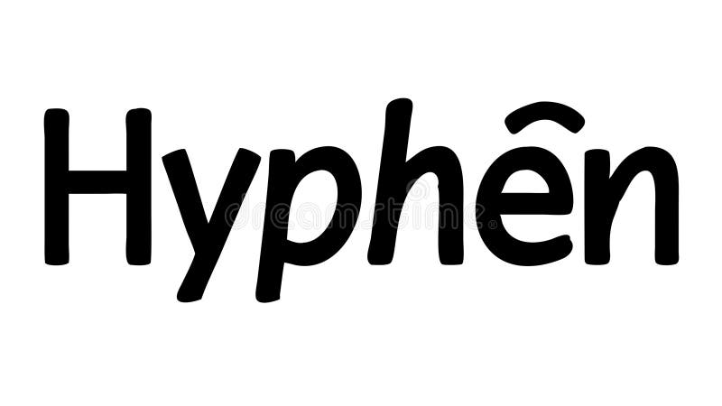 HyphÃªn Text Icon Stylized Typography Minimal Line Art, Vector Design ...