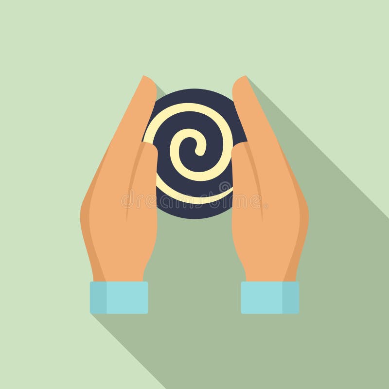 Hypnosis Hands Icon, Flat Style Stock Vector - Illustration of line ...
