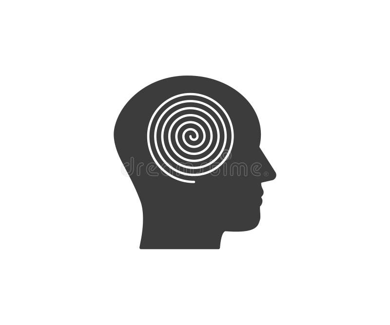 Hypnosis, Head, Spiral Icon. Vector Illustration. Stock Vector ...