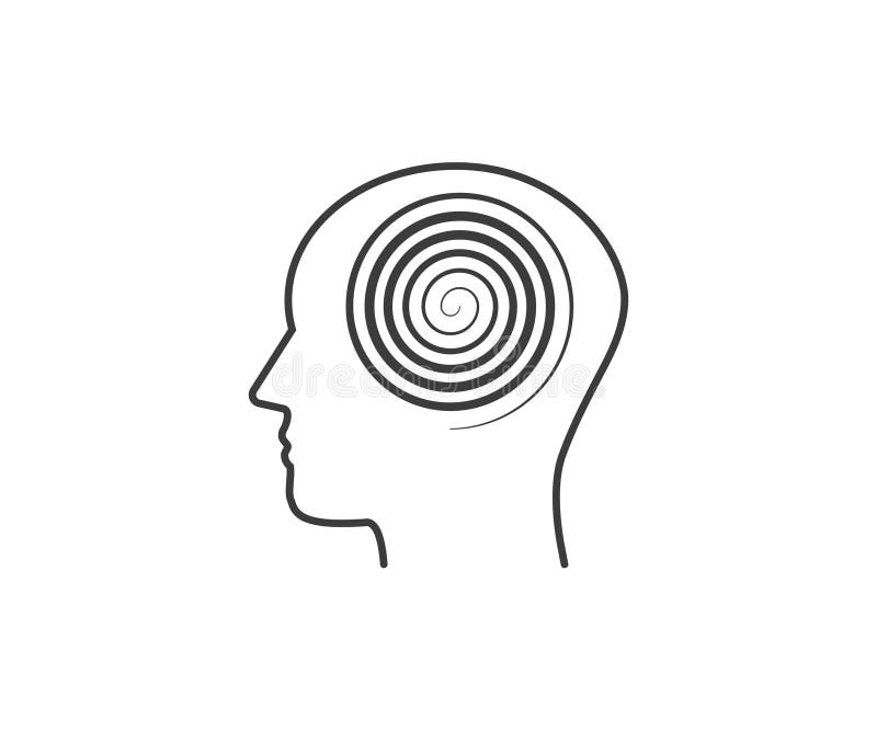 Hypnosis, Head, Spiral Icon. Vector Illustration. Stock Vector ...