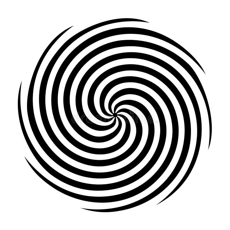 Hypnosis Spiral Design Pattern Mandala Stock Vector - Illustration of ...