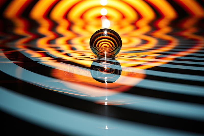 Hypnotic Abstraction Using Sunlight and Refraction Stock Illustration ...