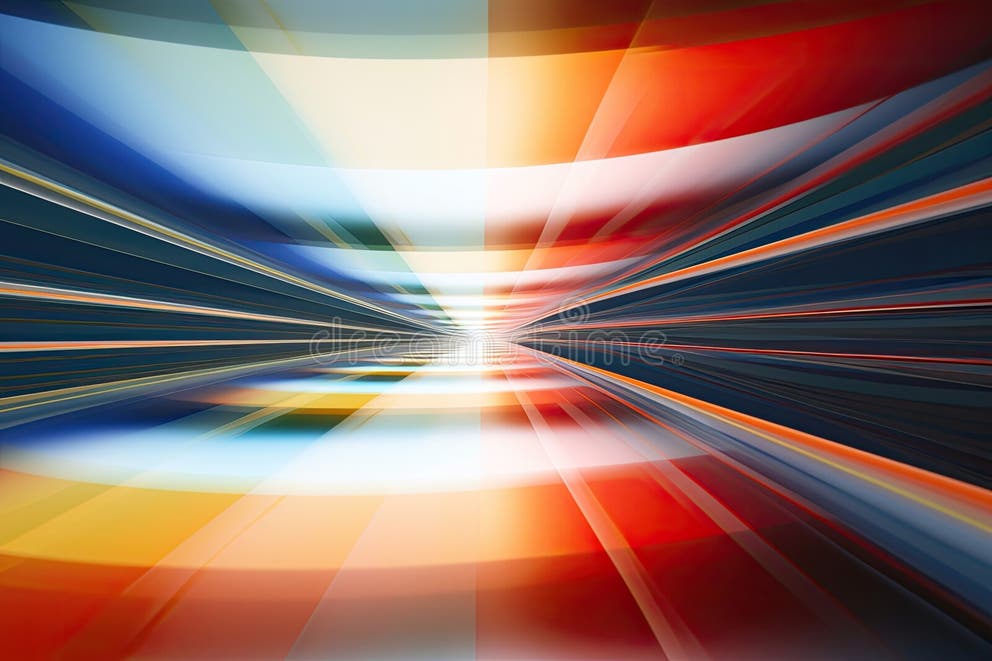 Hypnotic Abstraction Using Sunlight and Refraction Stock Illustration ...