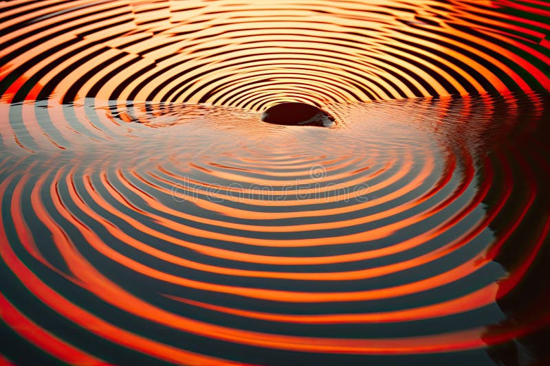 Hypnotic Abstraction Using Sunlight and Refraction Stock Illustration ...