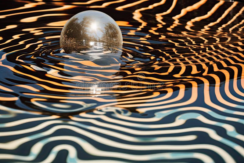 Hypnotic Abstraction Using Sunlight and Refraction Stock Illustration ...