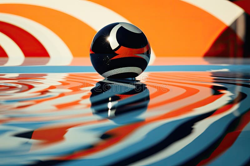 Hypnotic Abstraction Using Sunlight and Refraction Stock Illustration ...