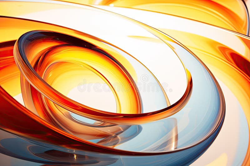 Hypnotic Abstraction Using Sunlight and Refraction Stock Illustration ...