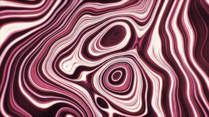 Hypnotic Animation with Flowing Colorful Lines. Motion. Striped Liquid ...