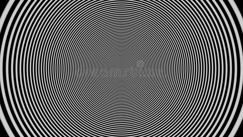 Black and White Looping Video. Background. Optical Illusion. Hypnotic ...