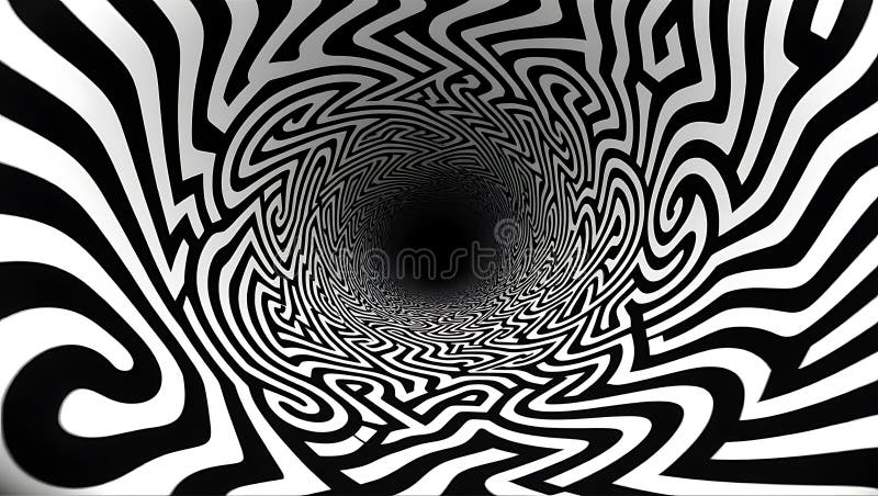 Descending into the Vortex a Mesmerizing Optical Illusion Drawing You ...