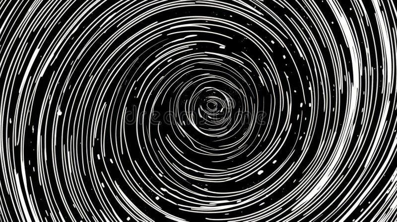 Hypnotic Black and White Spiral Vortex Abstract Background Stock Image - Image of twist ...
