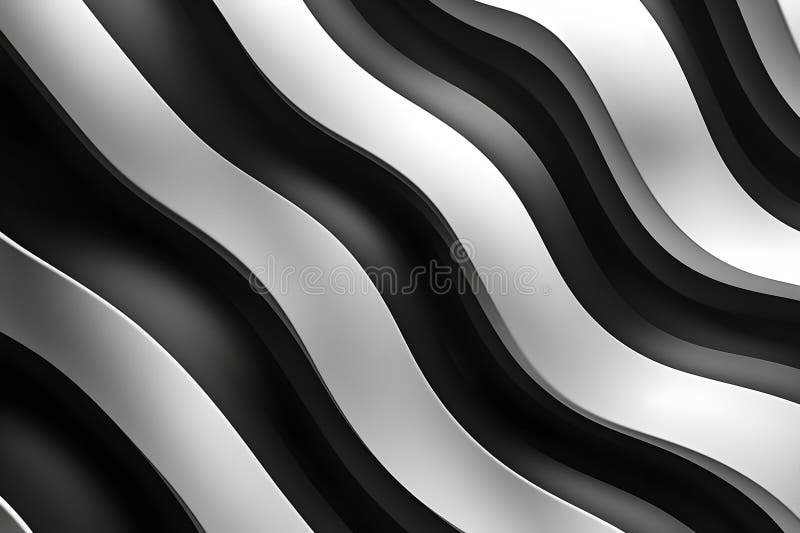 Hypnotic Black and White Stripes Twisting into a Vortex-Like Pattern ...
