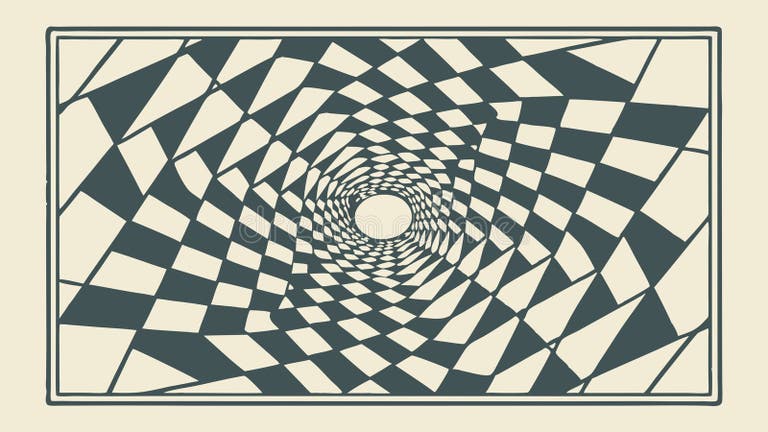 Hypnotic Checkerboard Pattern Vector, Optical Illusion Design, Vector Design Generative AI Stock ...