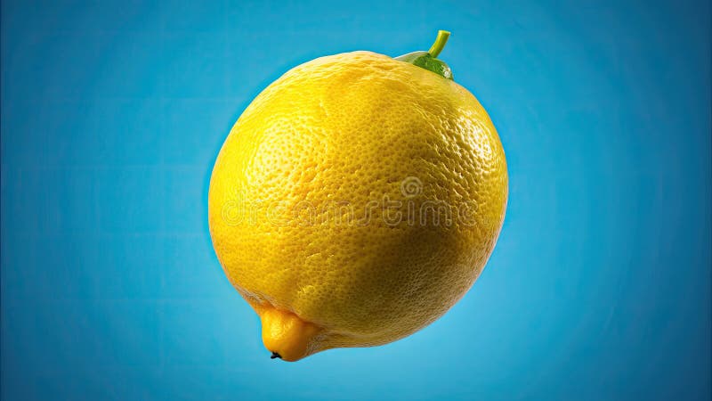 Hypnotic 3D Spinning Lemon a UHD Seamless Loop of Realistic Citrus ...