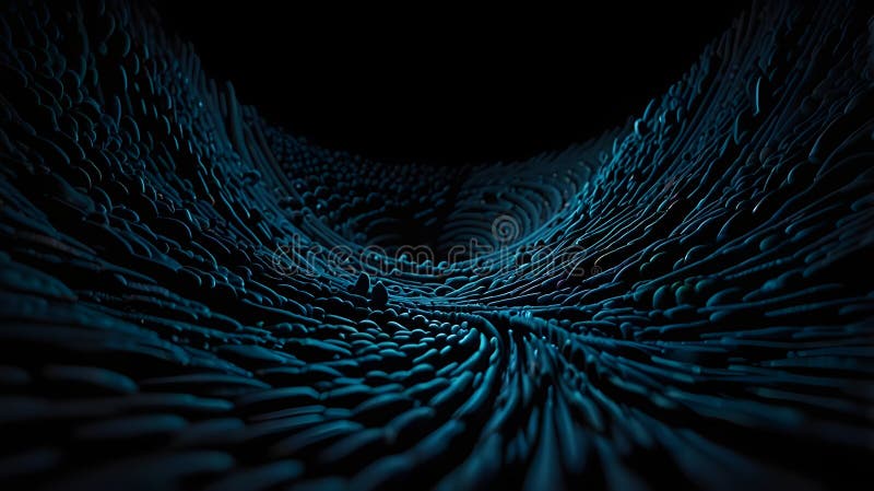 A Hypnotic, Fluid Motion of Sound Vibrations in a Dark Space Stock ...