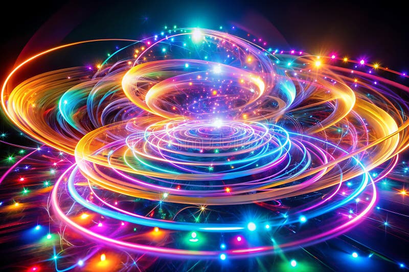Hypnotic Light Loops Mesmerizing Swirls and Twirls for Futuristic ...