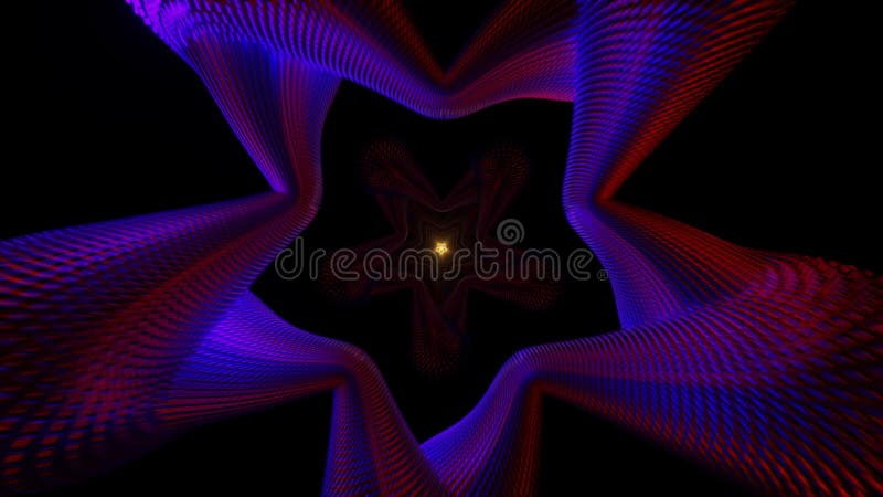 Hypnotic Lights Sway in a Psychedelic and Dynamic Neon VJ Loop. Stock ...
