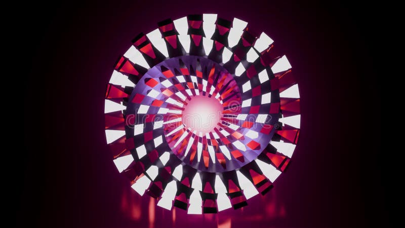 Hypnotic Looping Animation. 3d Endless Animation. Cyclic Seamless ...