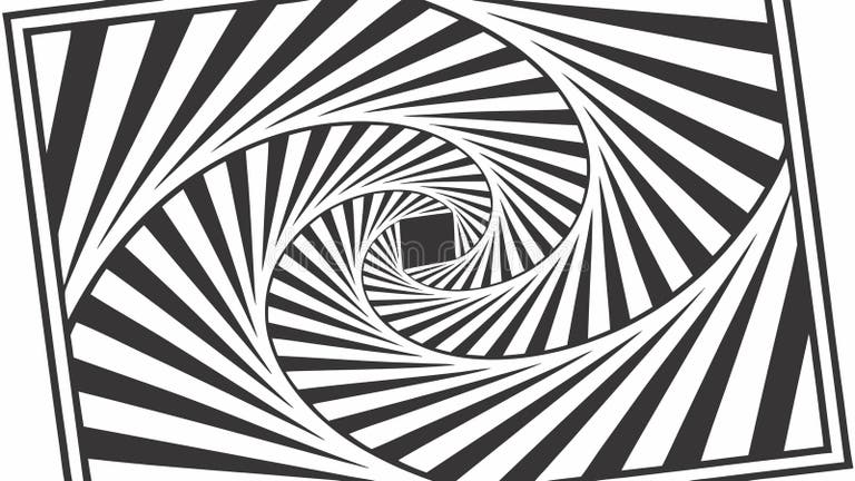 Hypnotic Optical Illusion Square Swirl Pattern, Abstract, Vector Design Generative AI Stock ...