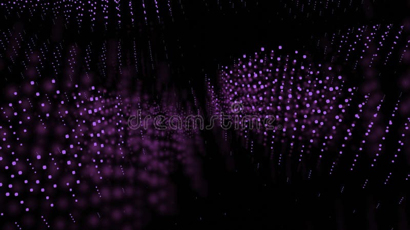 Hypnotic Particle Flows with Light Effect. Design Stock Image - Image ...