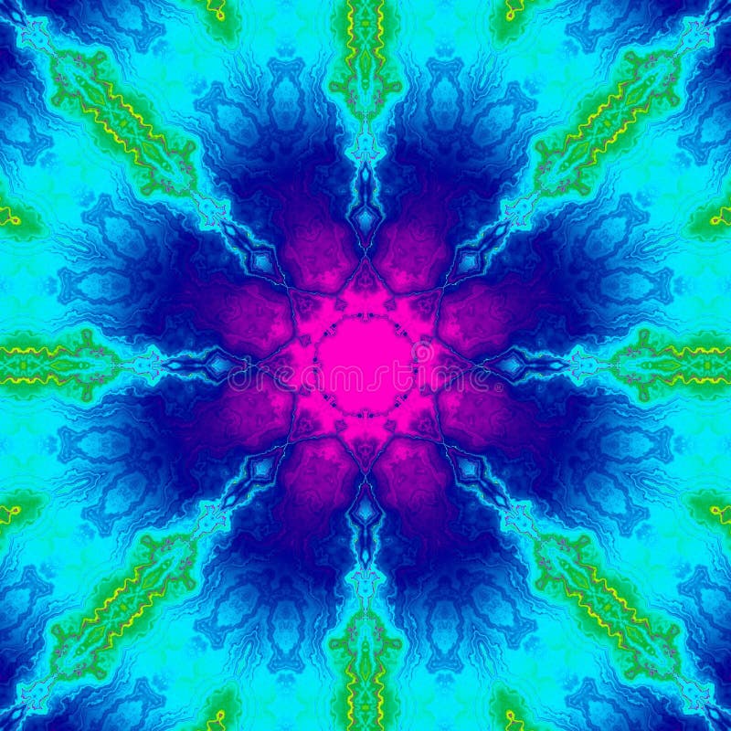 Hypnotic Pattern Abstract Psychedelic Background. Colorful Graphic ...