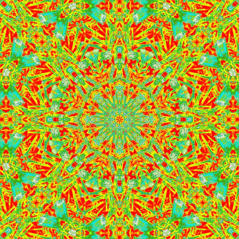 Hypnotic Pattern Abstract Psychedelic Background. Colorful Psychedelia ...
