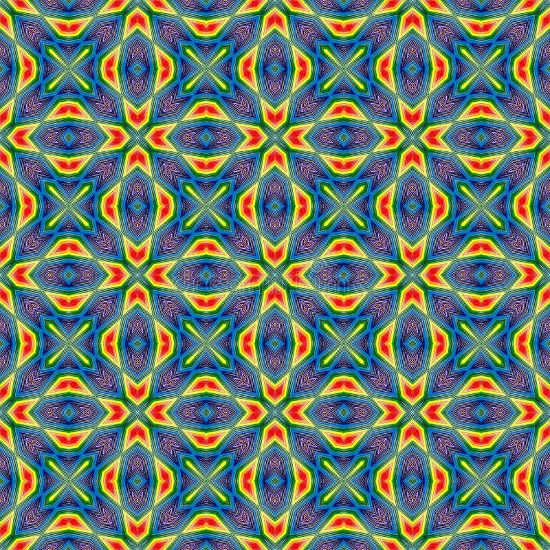 Hypnotic Pattern Abstract Psychedelic Background. Kaleidoscopic Stock ...
