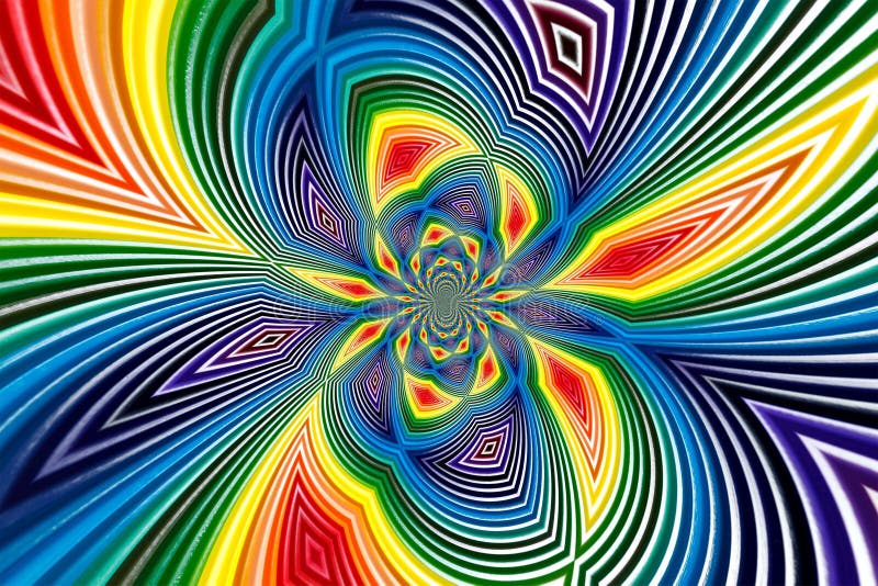 Hypnotic Pattern Abstract Psychedelic Background. Wallpaper Stock ...