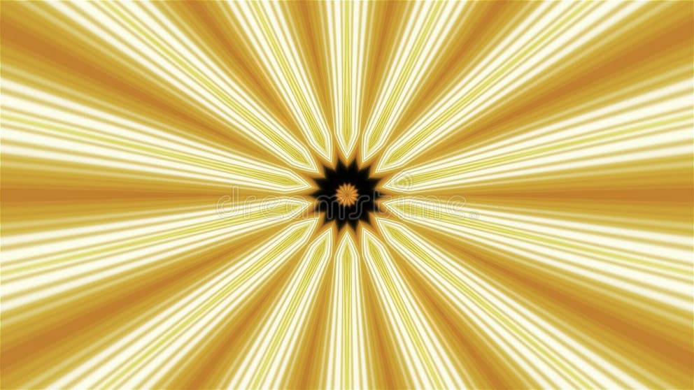 Hypnotic Pattern with Flashing Rays. Motion. Flashing Linear Beams ...