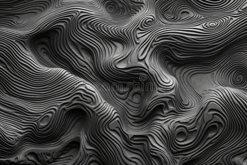 Hypnotic Patterns Emerging in Fluid with Sound Vibration Stock ...
