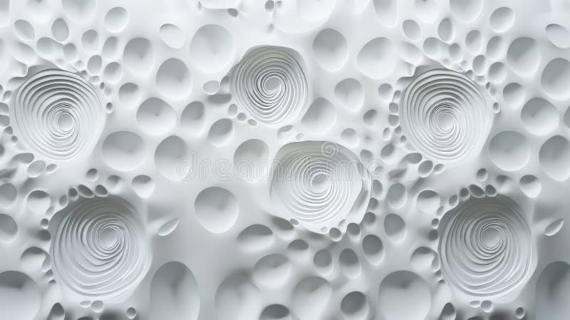 Hypnotic Patterns Mesmerizing the Viewer Against a Backdrop of Pure ...