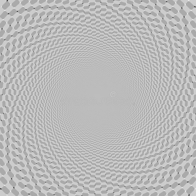 Hypnotic Psychedelic Grey Checker Pattern Optical Illusion Stock ...