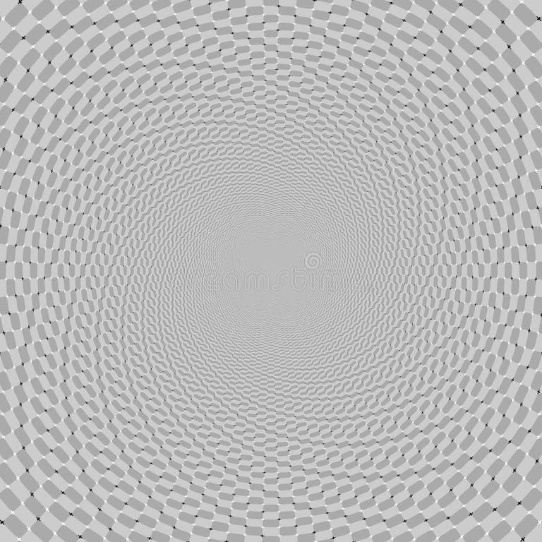 Hypnotic Psychedelic Grey Checker Pattern Optical Illusion Stock ...