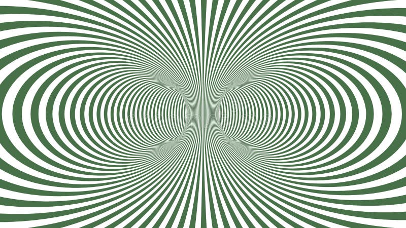 Hypnotic Psychedelic Illusion Background with Green Stripes Stock ...