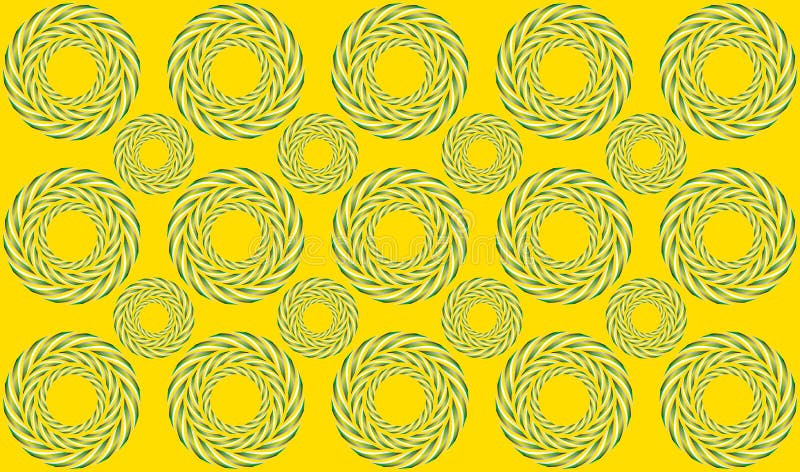 Hypnotic of Rotation. Perpetual Rotation Illusion. Background with ...